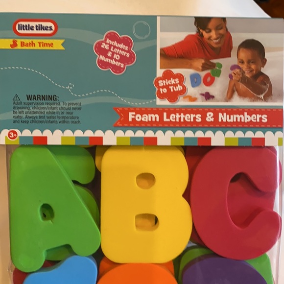 Little Tikes | Toys | Little Tikes Bath Foam Letters Numbers | Poshmark